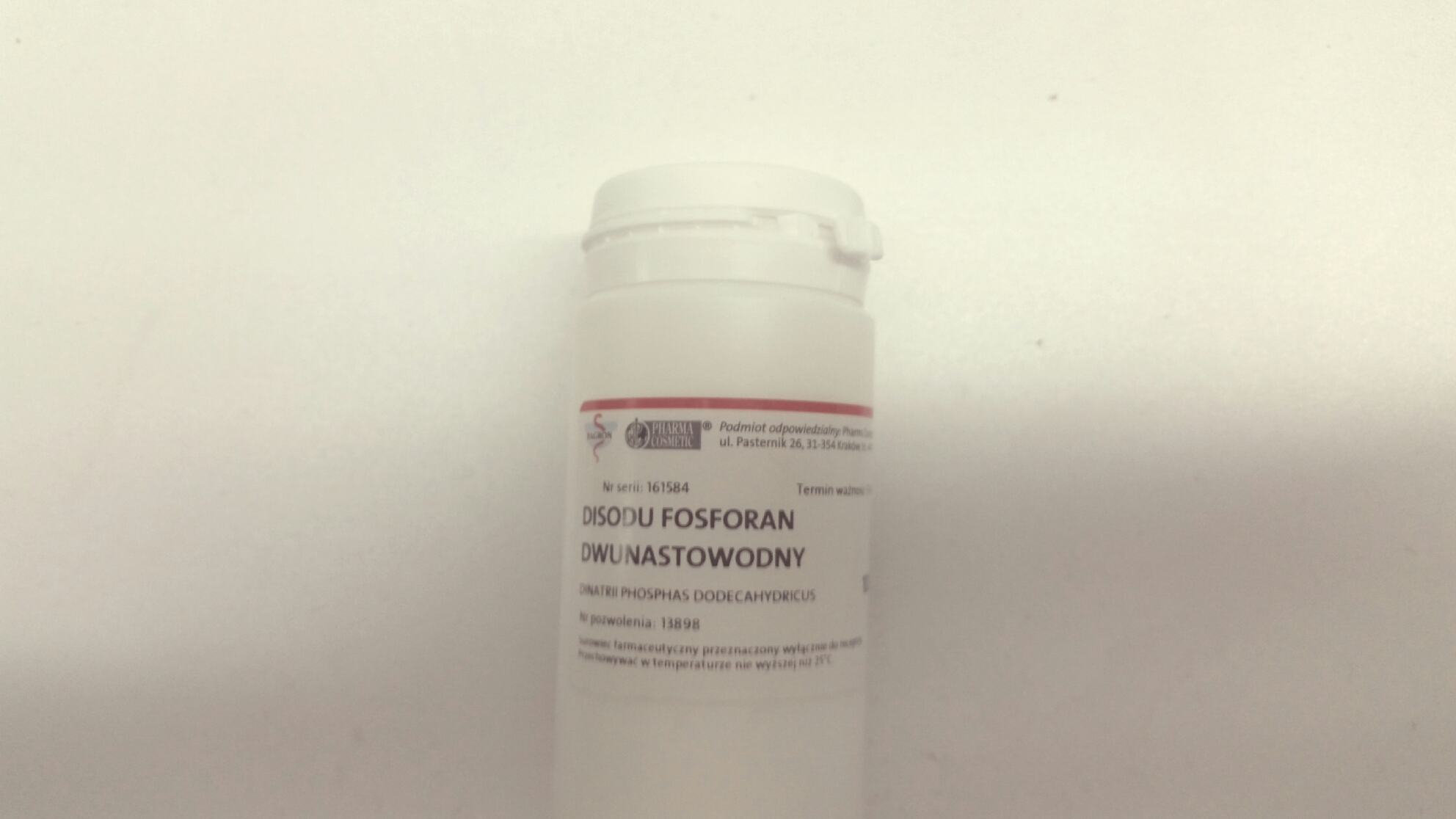 Natrium phosphoricum bibasicum - Receptura apteczna